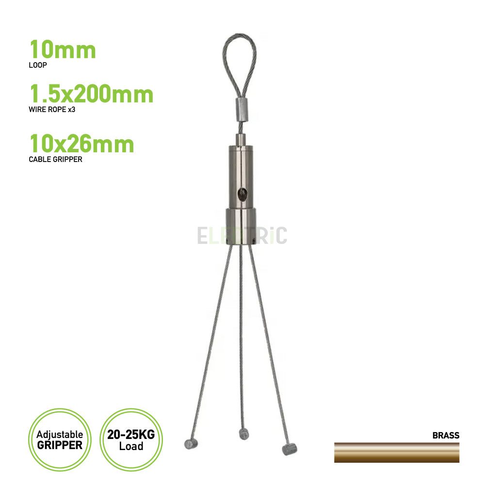 Adjustable Gripper Led Panel Light Suspension Kit With Three Stopper L ...