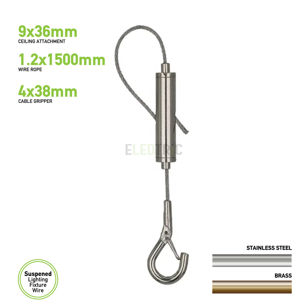 Galvanized suspended lighting fixtures steel wire cable – Eledtric