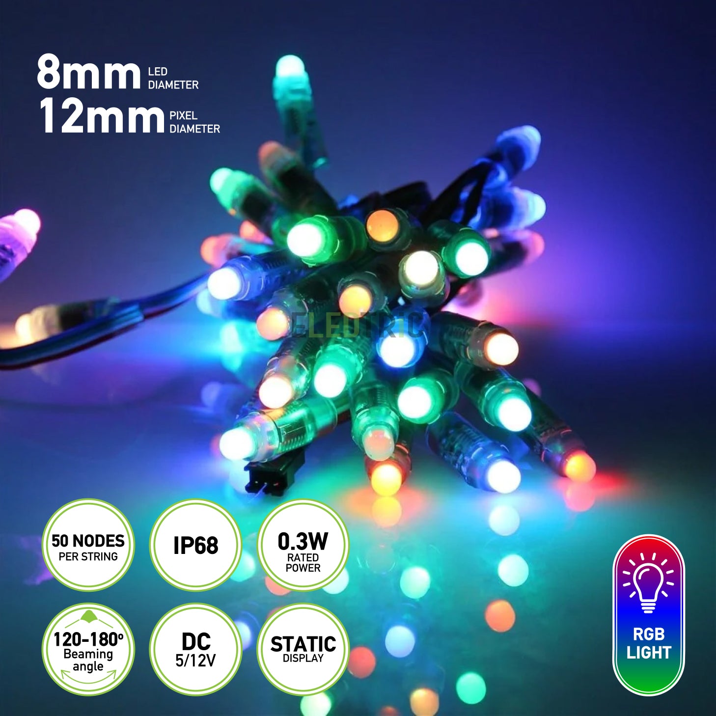 RGB Pixel LED String Light – Eledtric